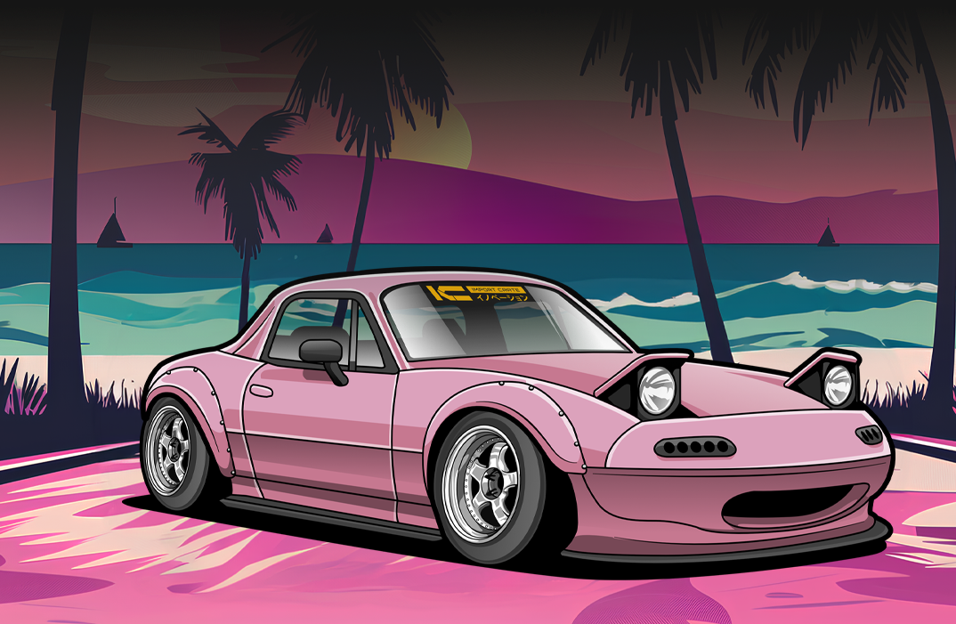 California Miata Card Wrap – Import Crate
